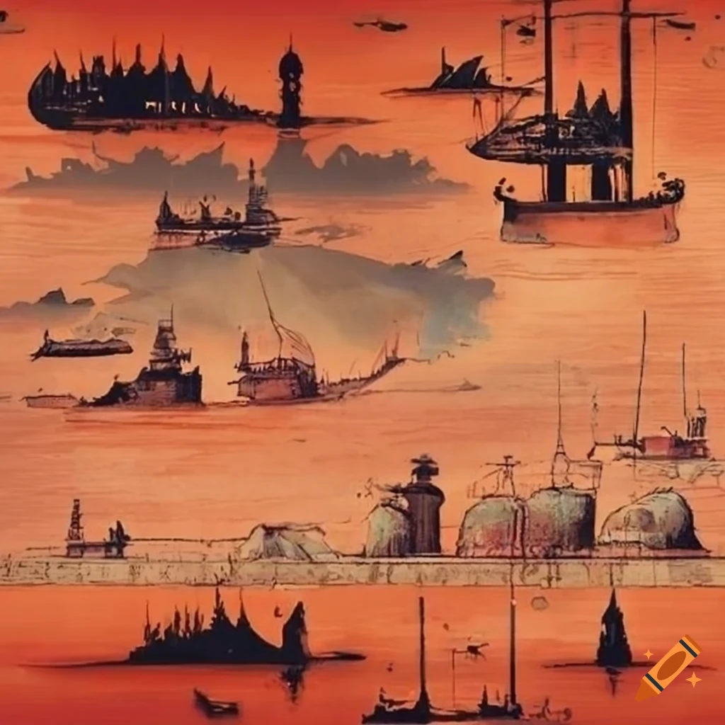 Wallpaper inspired by jules verne's works on Craiyon