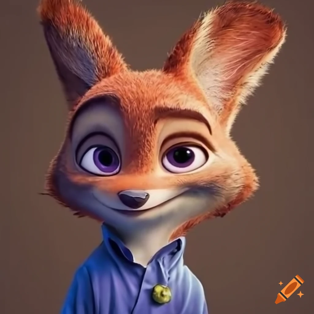 Nick and Judy's child from Zootopia on Craiyon