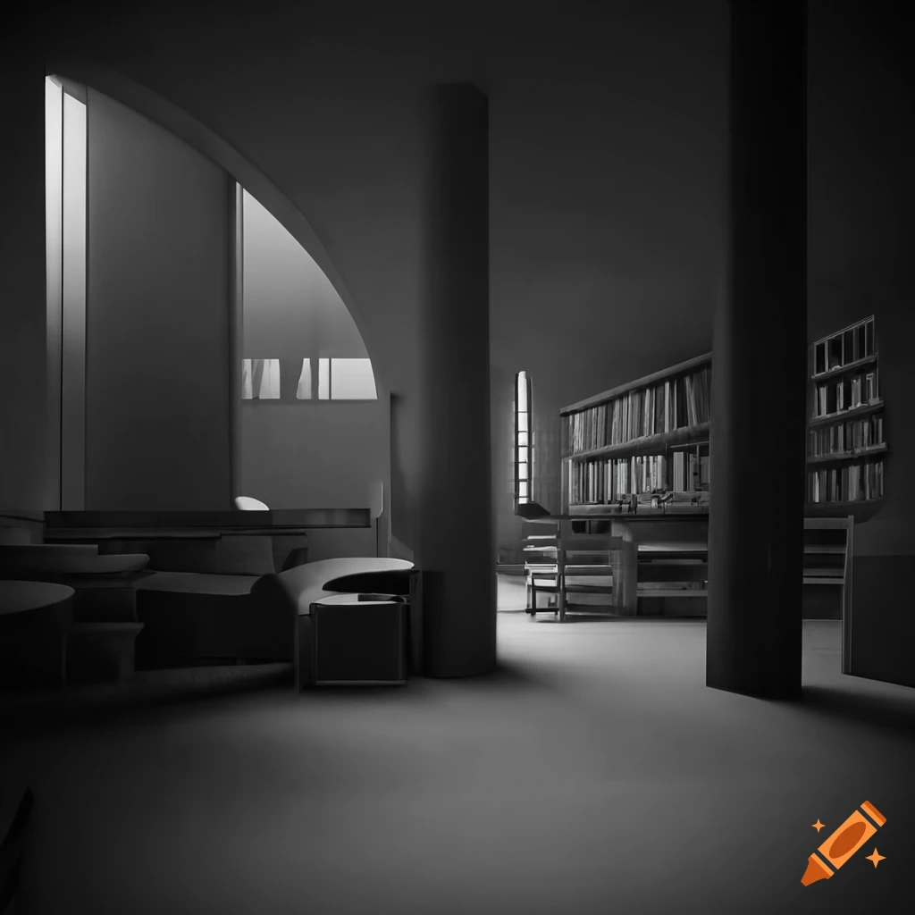 Expansive futuristic library of writings, letters, and words on Craiyon