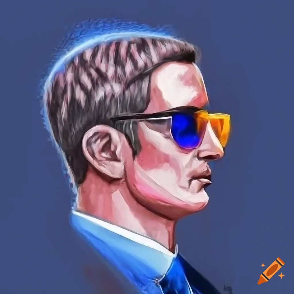 Colorful portrait of augustus of primaporta