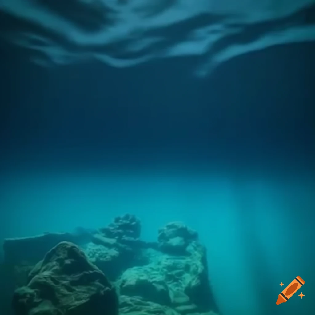 Alien lifeforms swimming in the dark underground ocean of europa on Craiyon