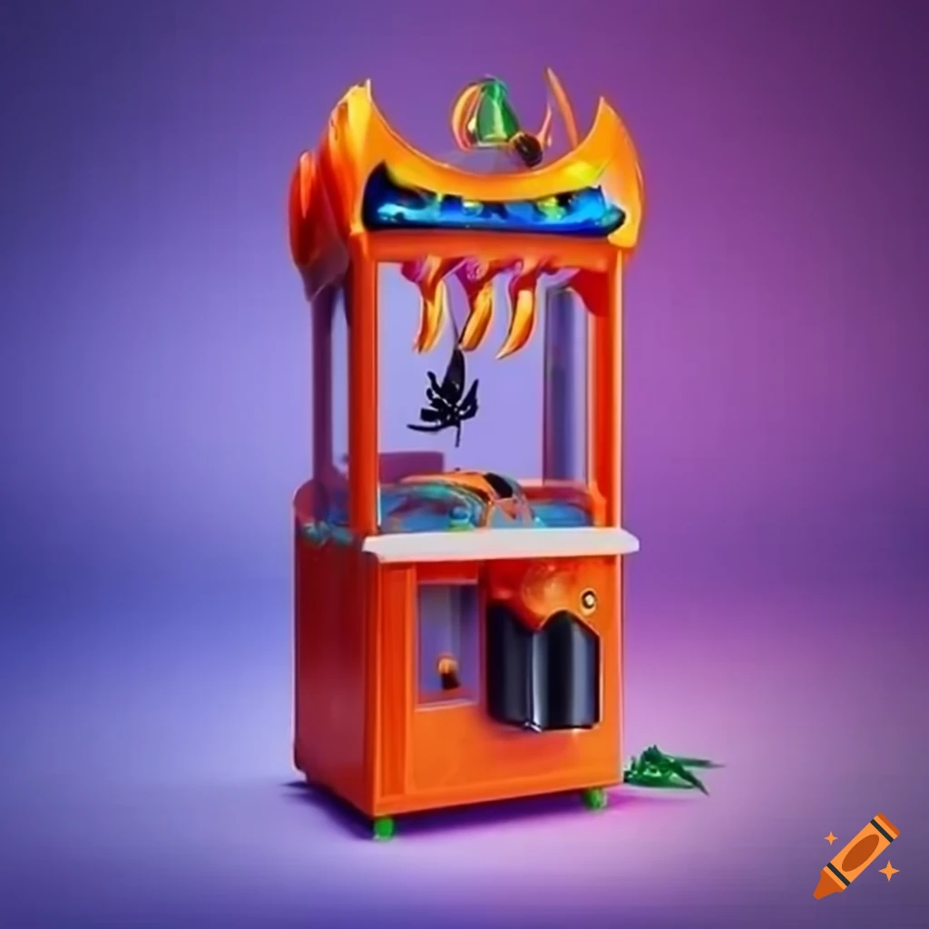 Toy claw machine with spider claw