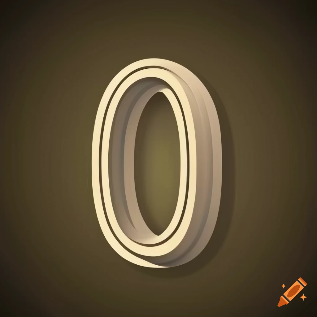 Elegant design of greek letter omega