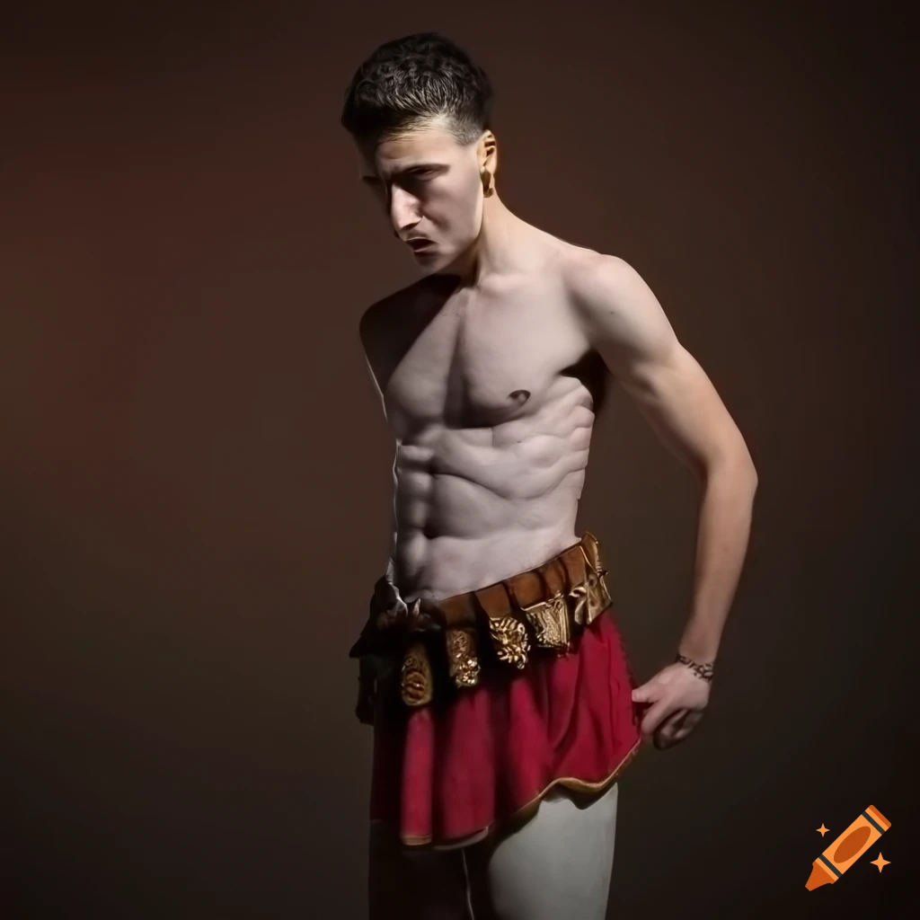 Muscular man competing in a glutes contest on Craiyon