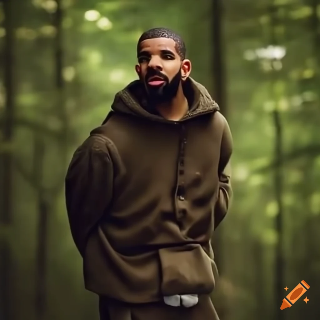 Drake being chased in the forest