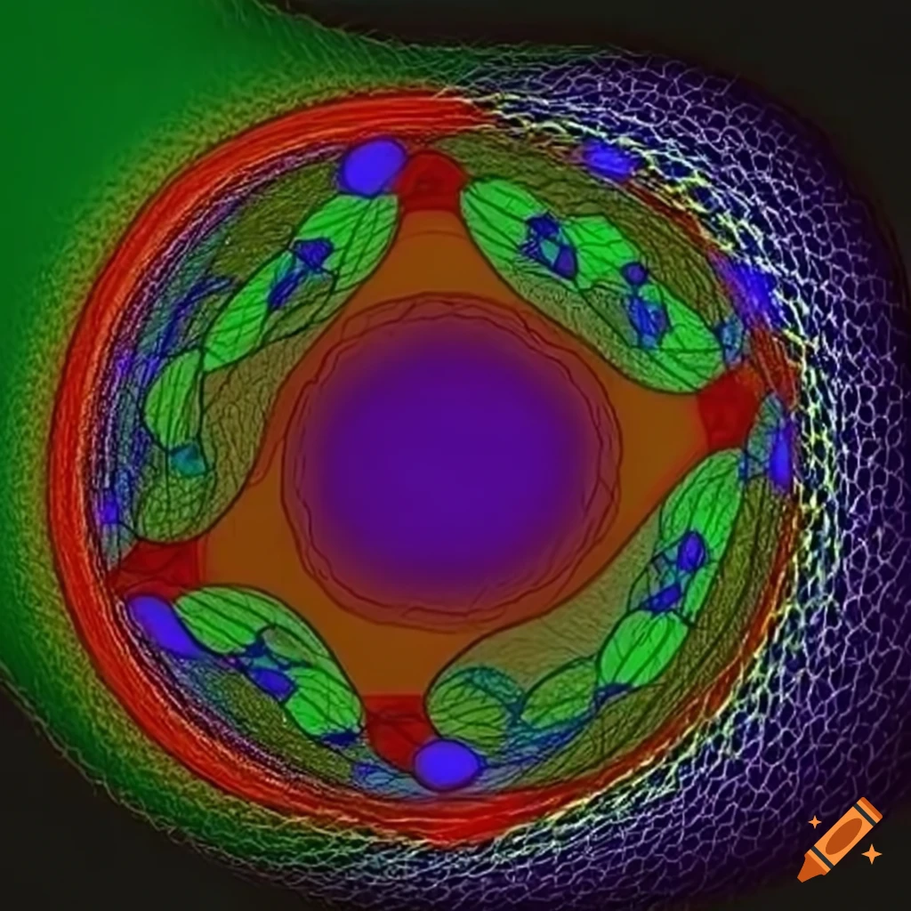 Abstract image of complex dynamic networks on Craiyon