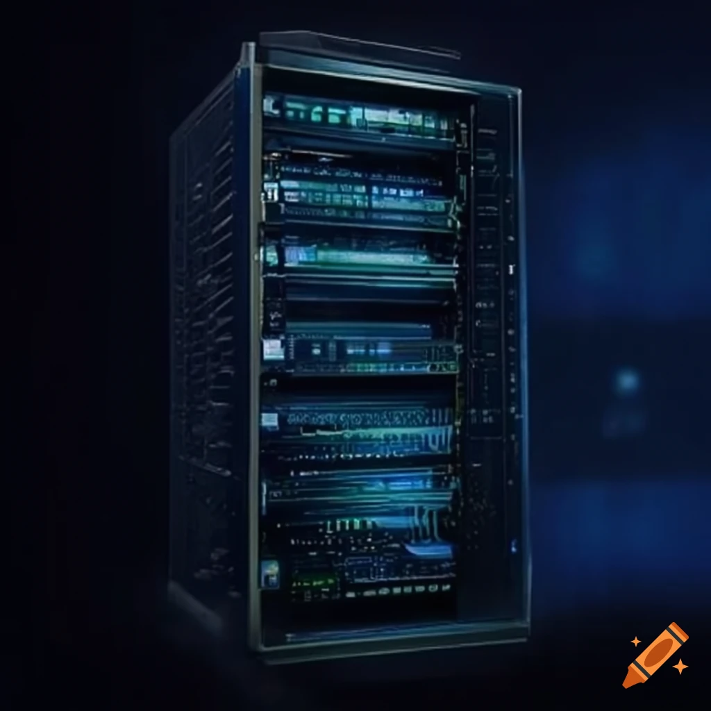 Conceptual image of accessing server history on Craiyon