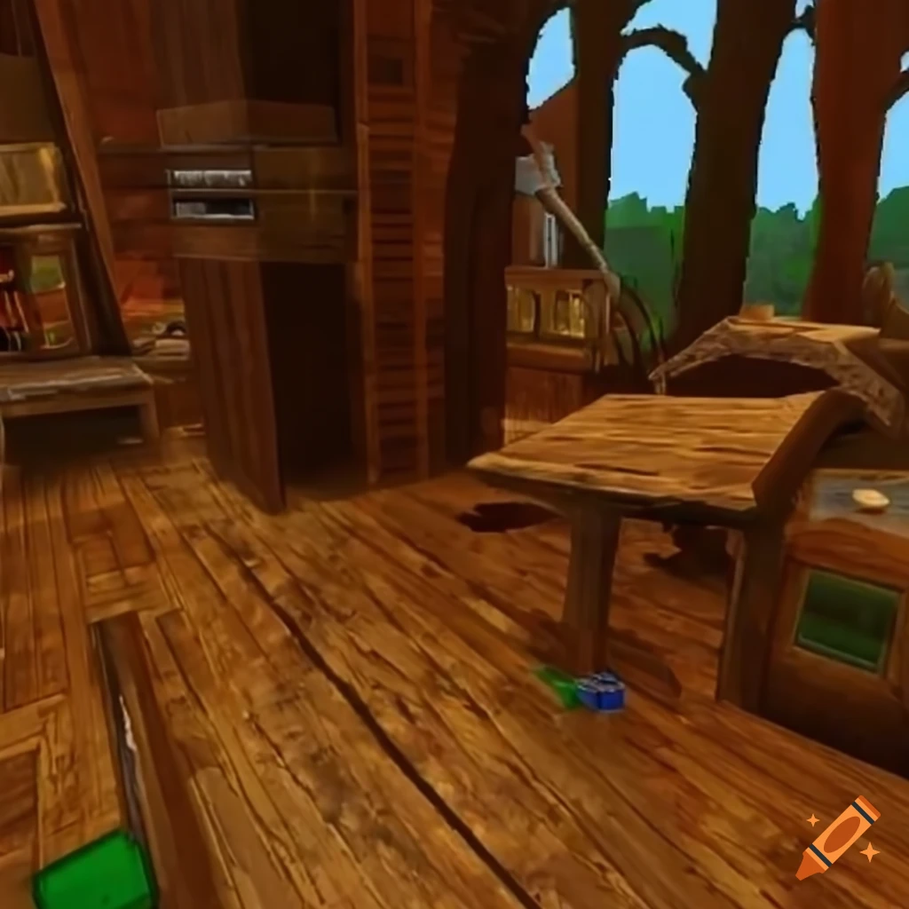 Screenshot of woodycraft server gameplay on Craiyon