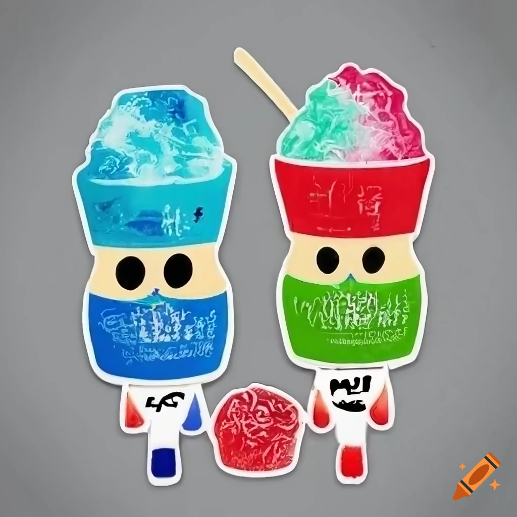 Poster of shaved ice promotion on Craiyon