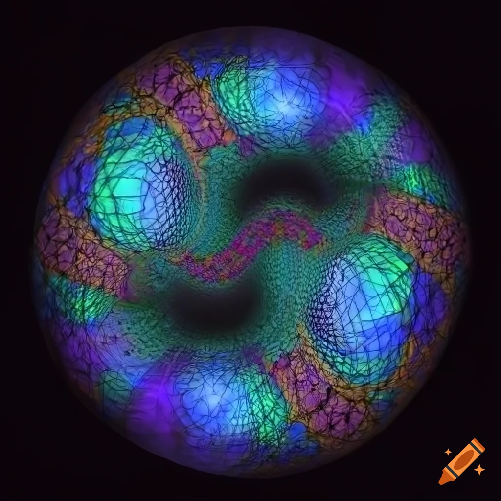 Abstract fractal art with geometric shapes on Craiyon