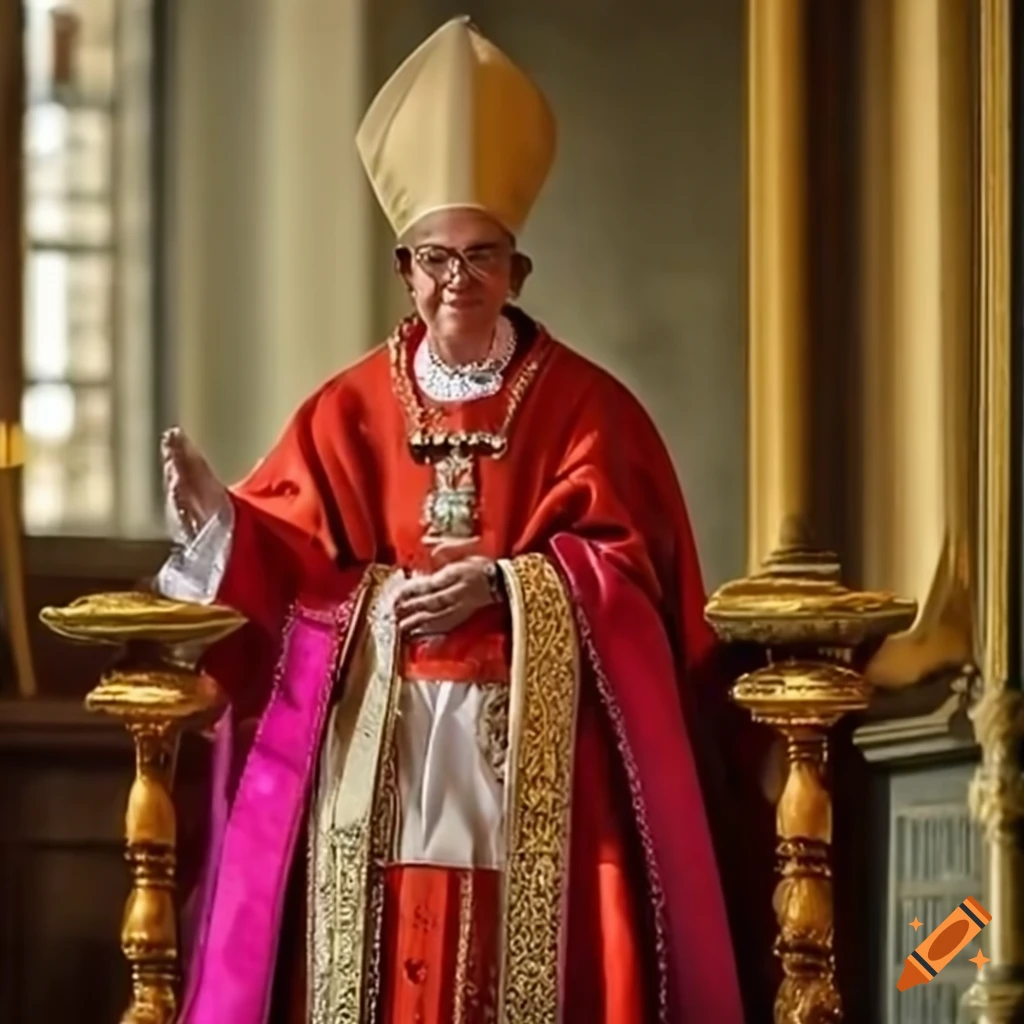 Image of a priest performing a ceremony on Craiyon