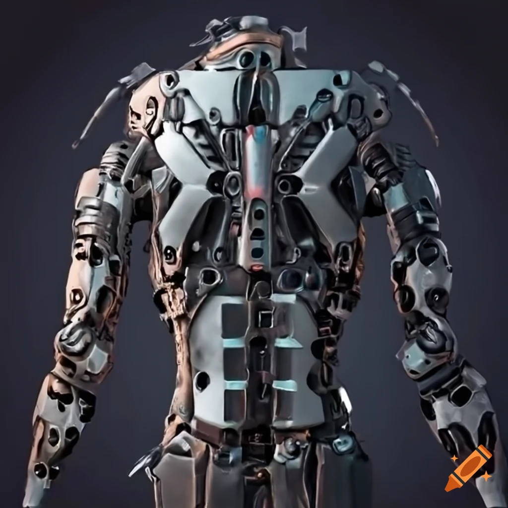 Cybernetic metal arms with wiring on Craiyon