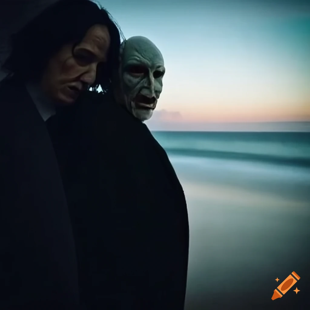 Humorous selfie of lord voldemort and severus snape