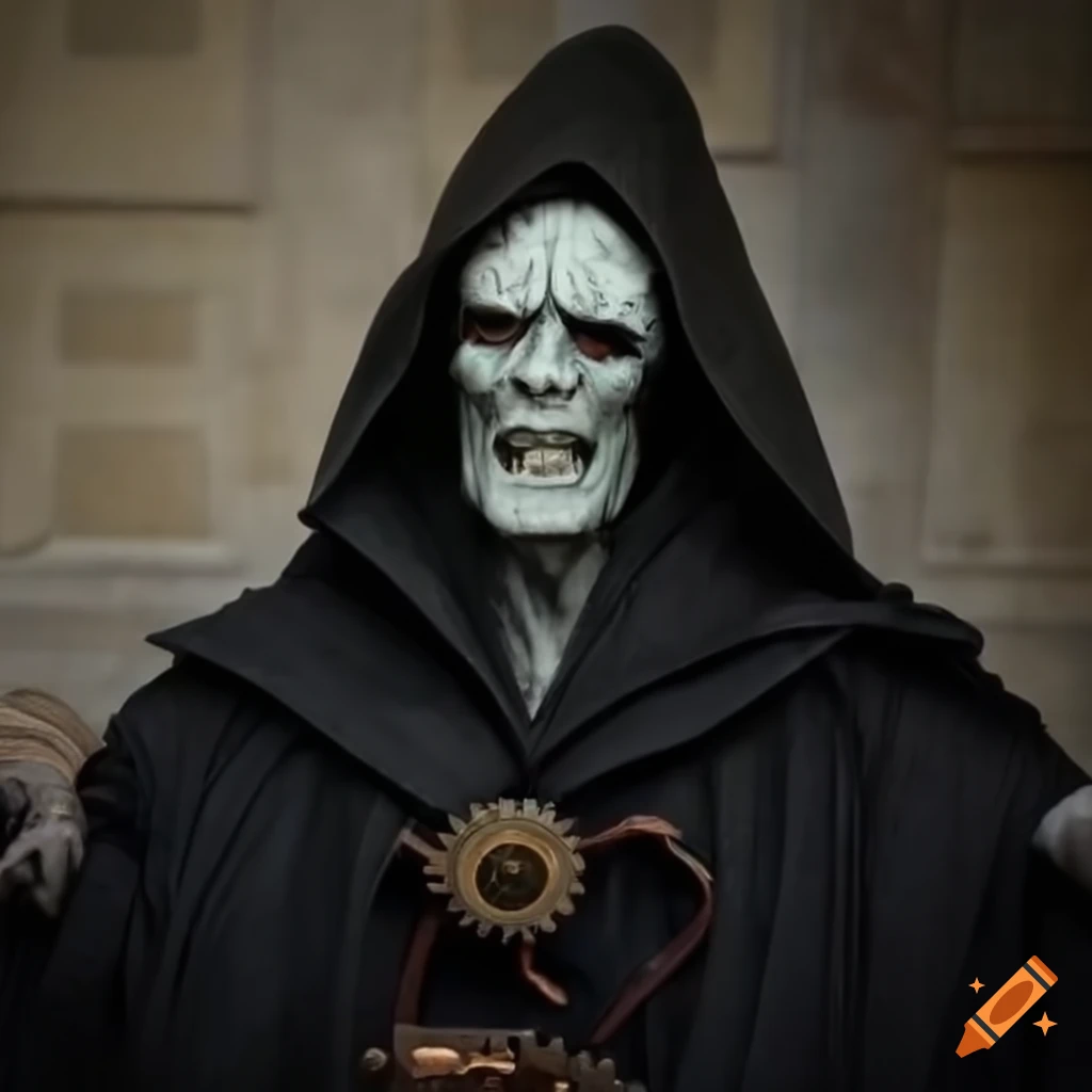 Steampunk rendition of darth sidious on Craiyon