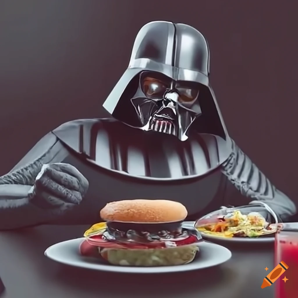 Darth vader with cookies on Craiyon