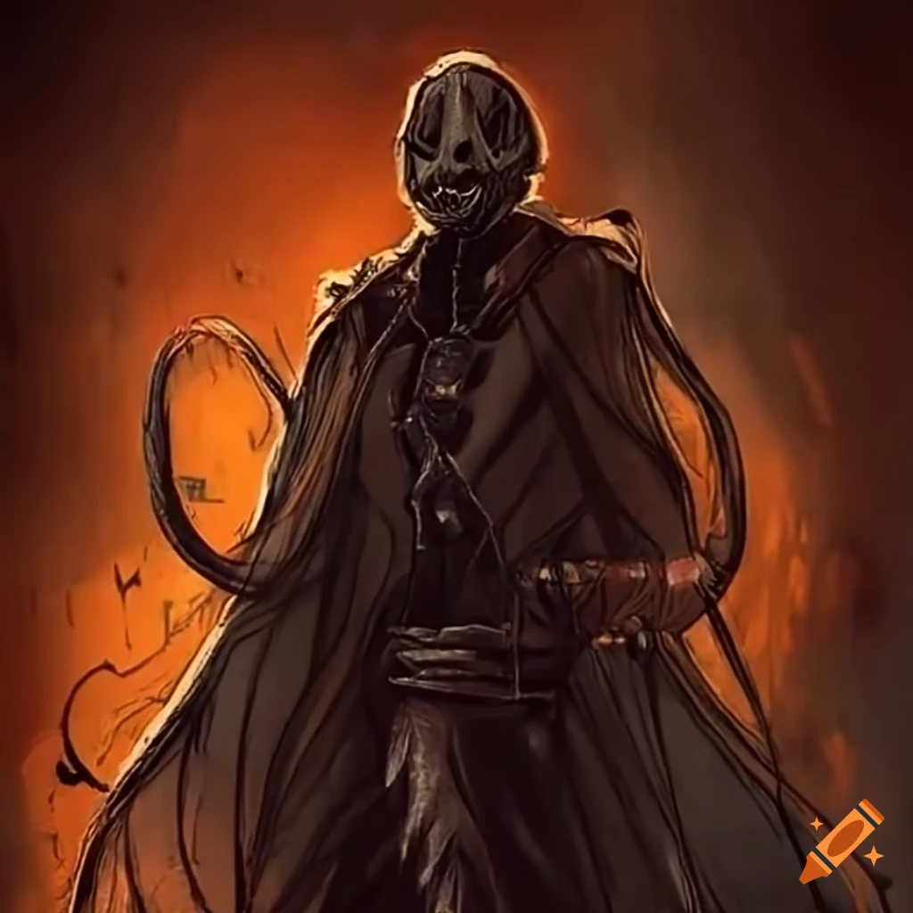 Image of a headless rider in halloween style on Craiyon