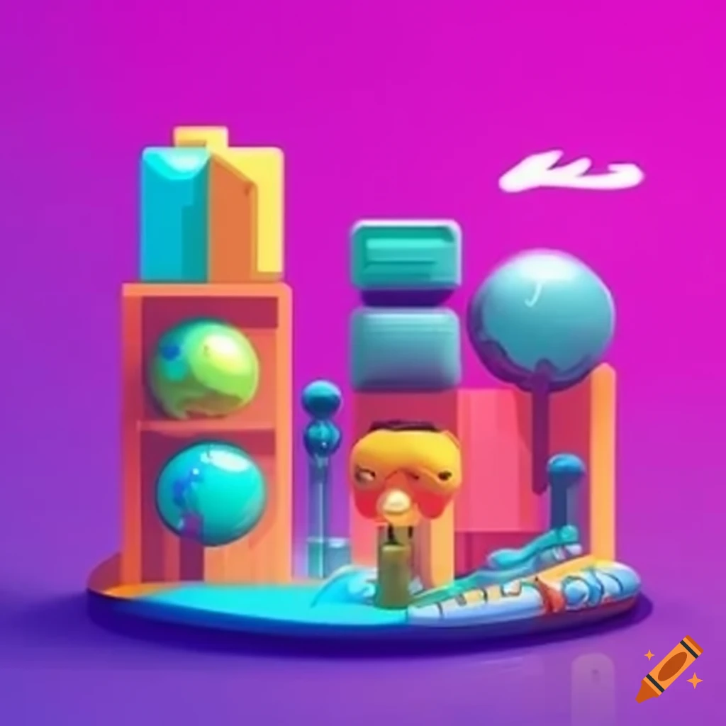 Image of bustling mini-game hubs