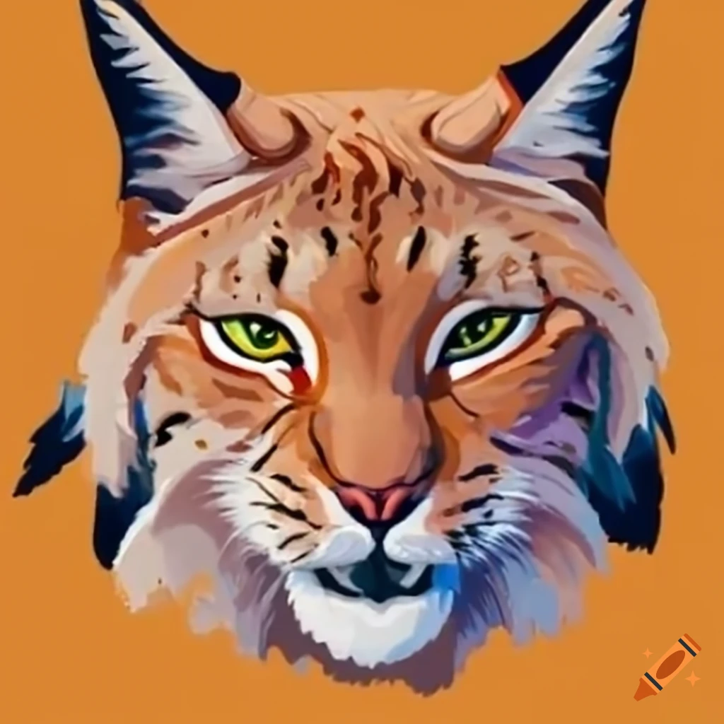 Lynx roaring in the wilderness on Craiyon