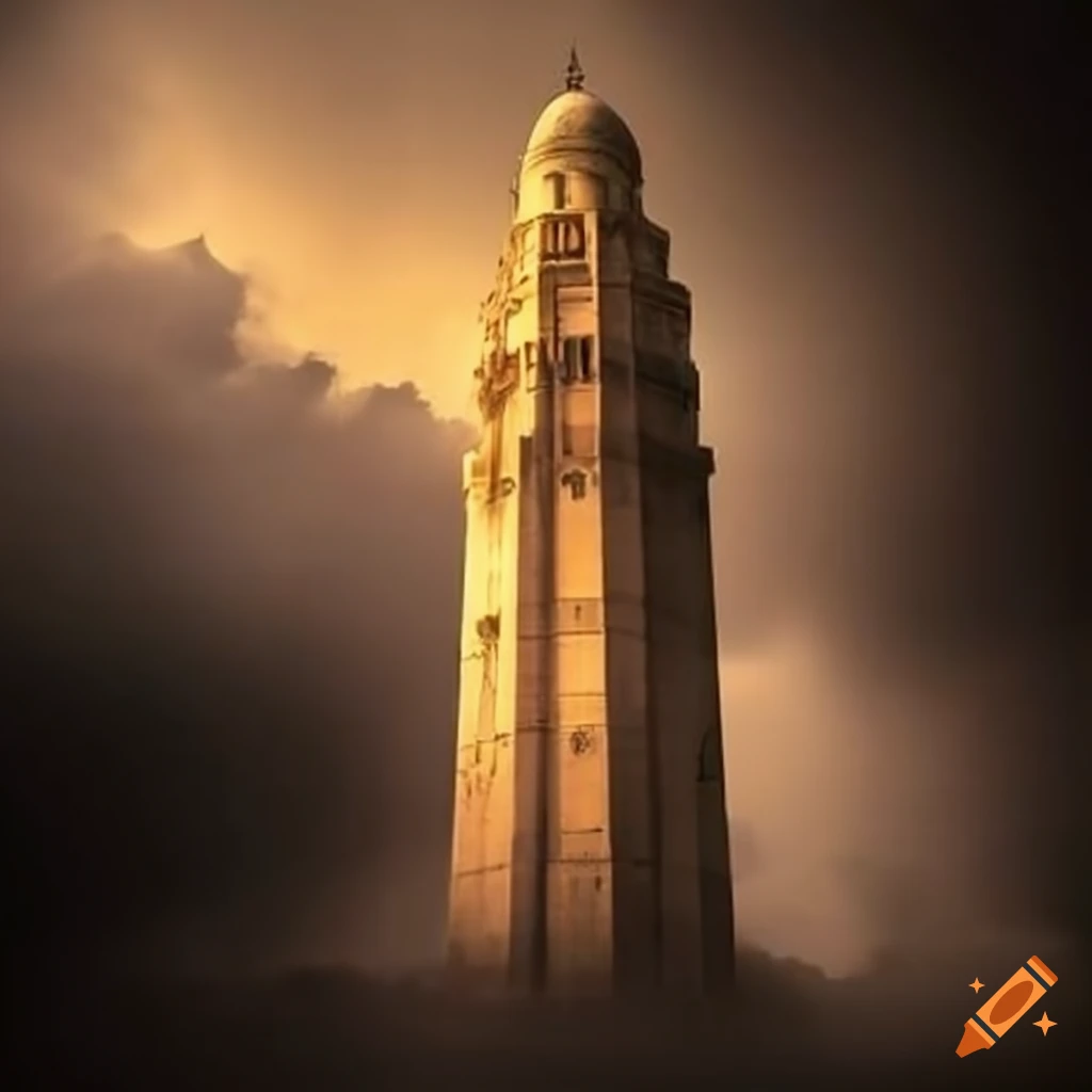 Panoramic view of an ivory tower