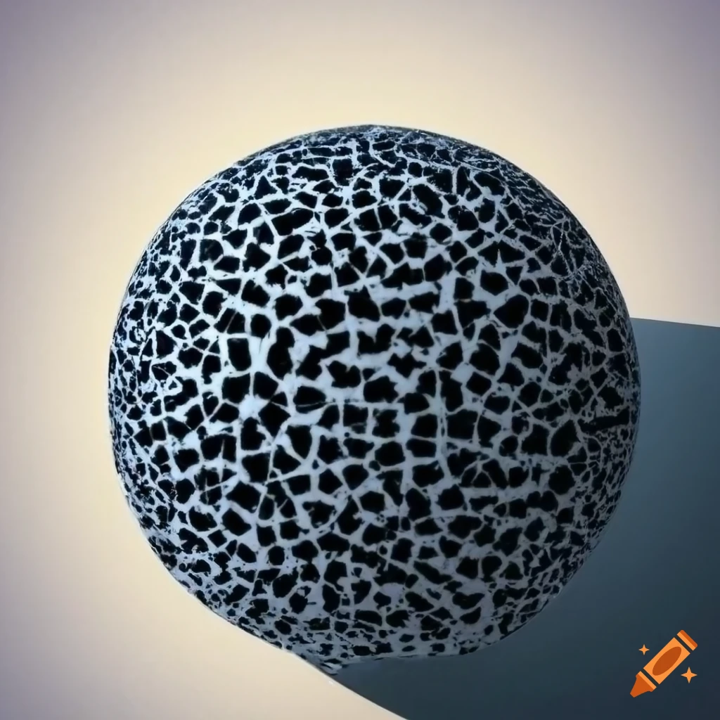 Studded metal iron sphere with a reinforced band on Craiyon