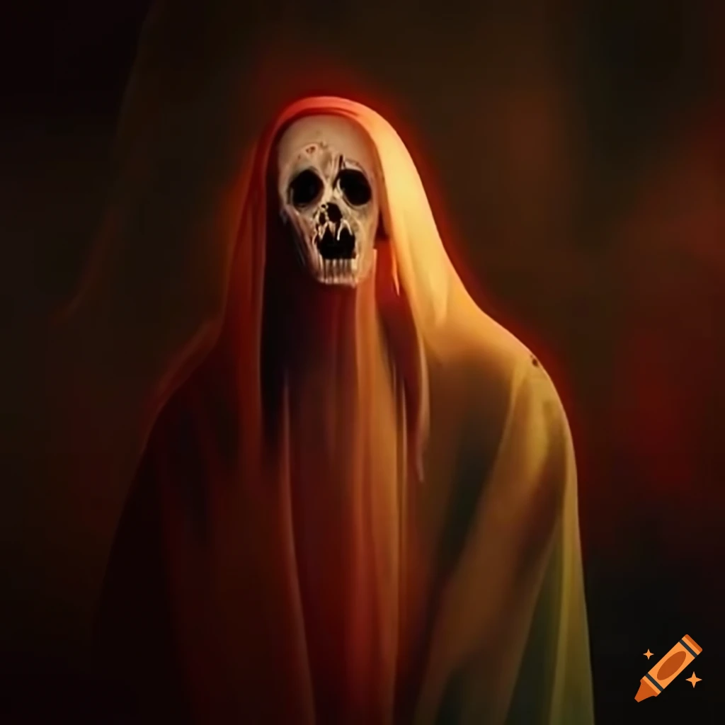 Depiction of a ghost on Craiyon