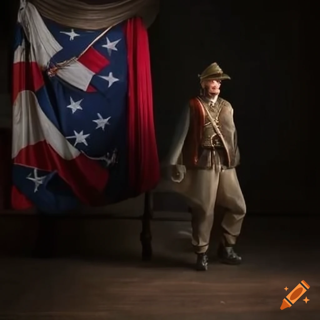 Depiction of a confederate victory on Craiyon