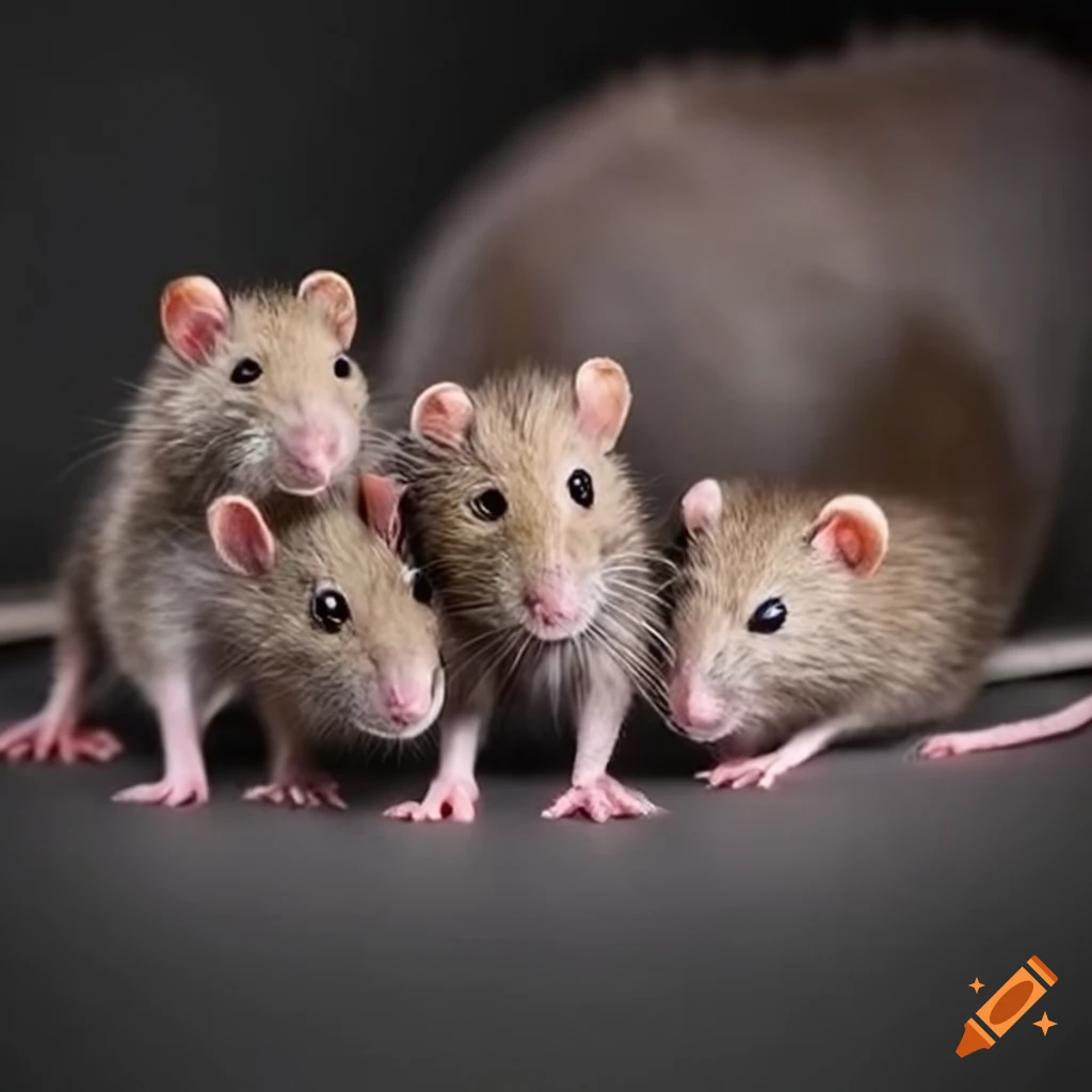 Icon of intertwined rats on Craiyon