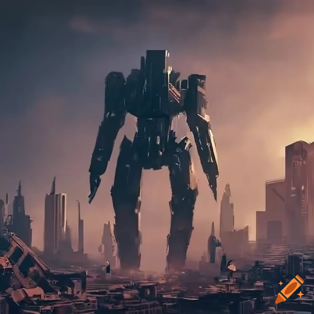 Gundam in a world war 2 battle on a beach under attack on Craiyon