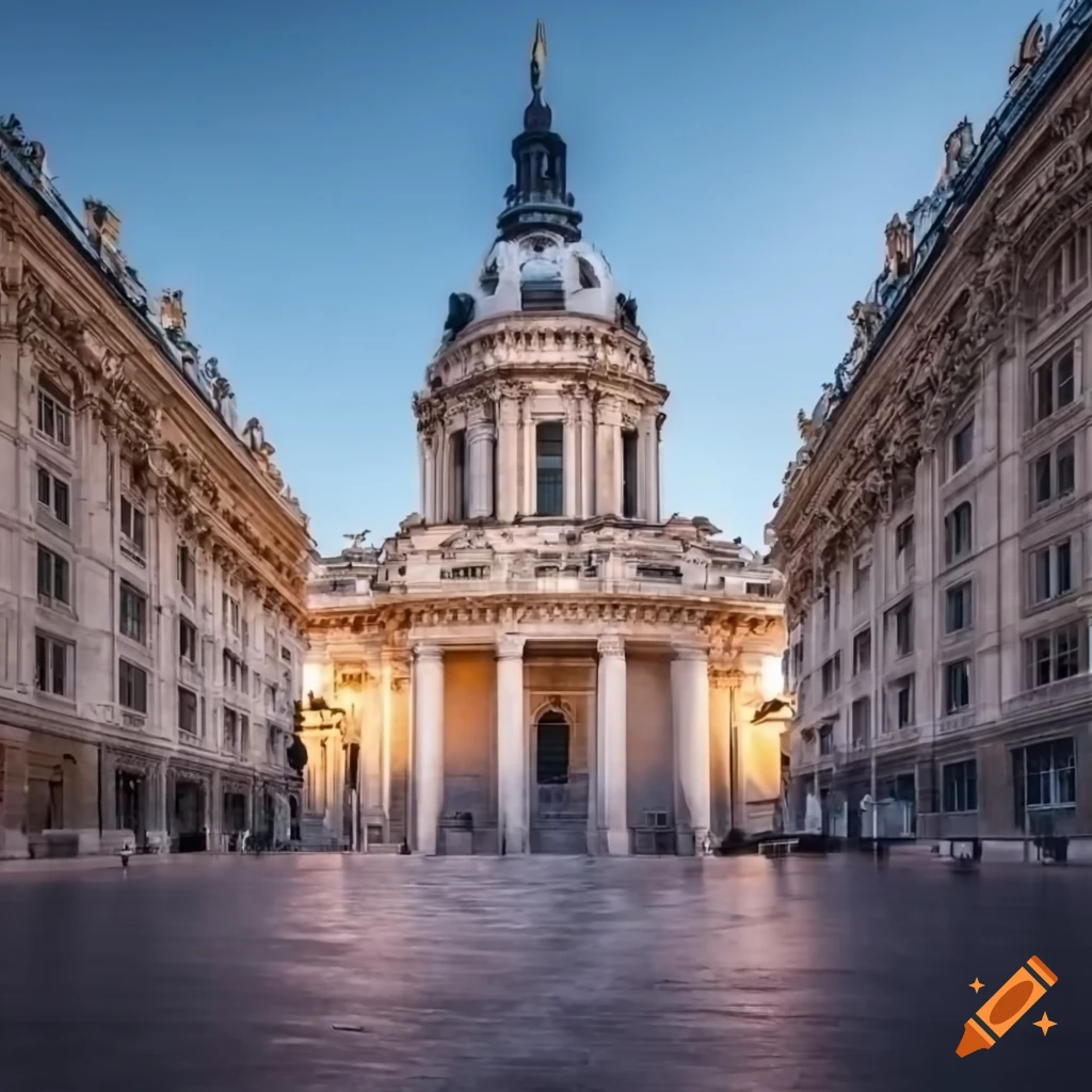 Impressive view of buildings at place de la république