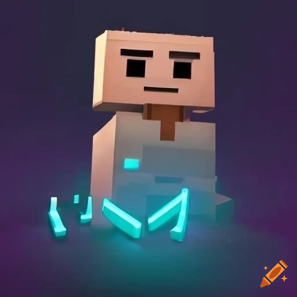 Blocky art representing a business world on Craiyon