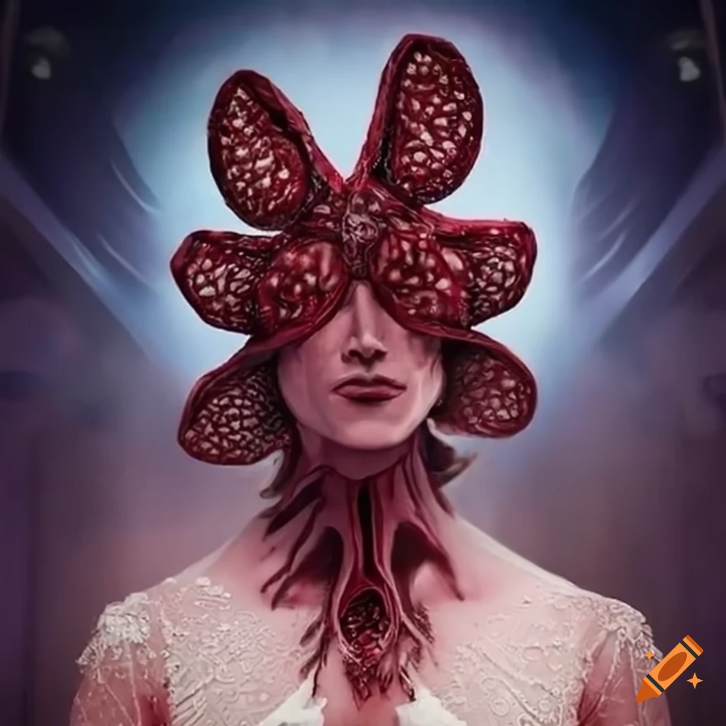 Humorous wedding ceremony with steve harrington and the demogorgon