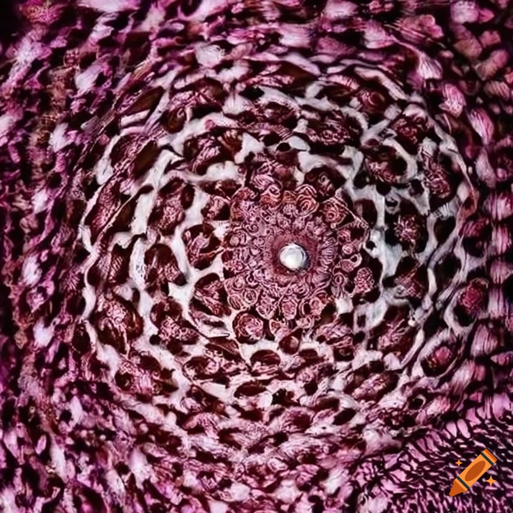 Intricate patterns featured in art piece on Craiyon