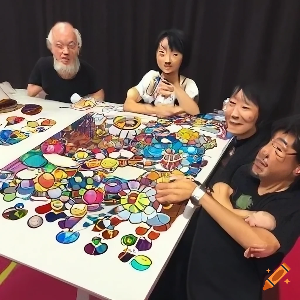 Artistic tabletop gaming convention on Craiyon