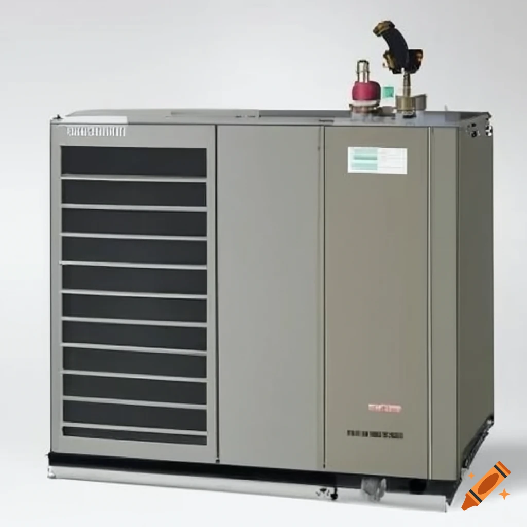 Illustration of a ground source heat pump system on Craiyon