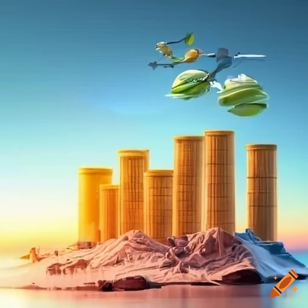 Conceptual image of future tourism and economy