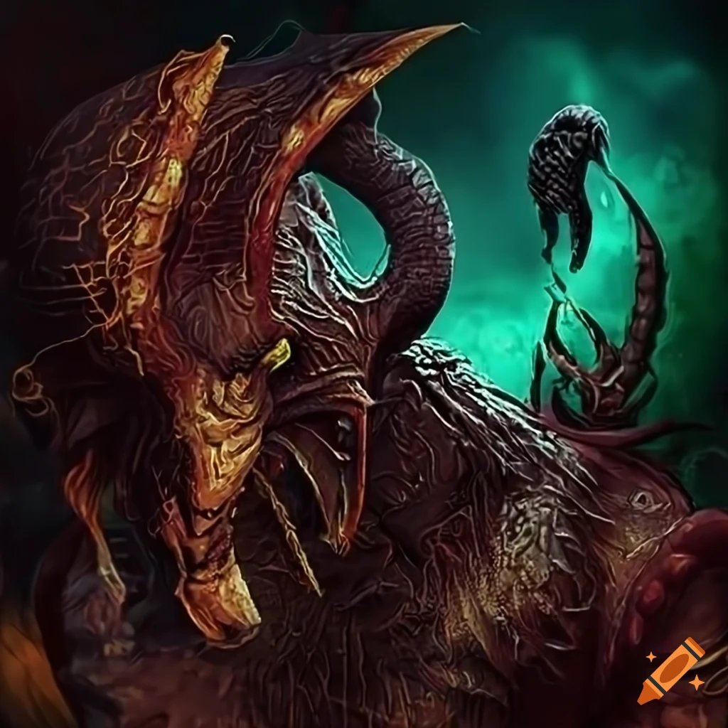 Siege ram with teeth on Craiyon