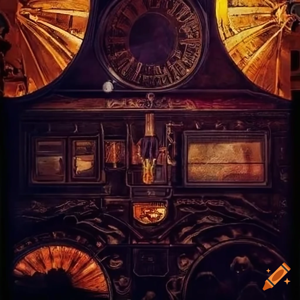 Image representing an iconic time-traveling series on Craiyon