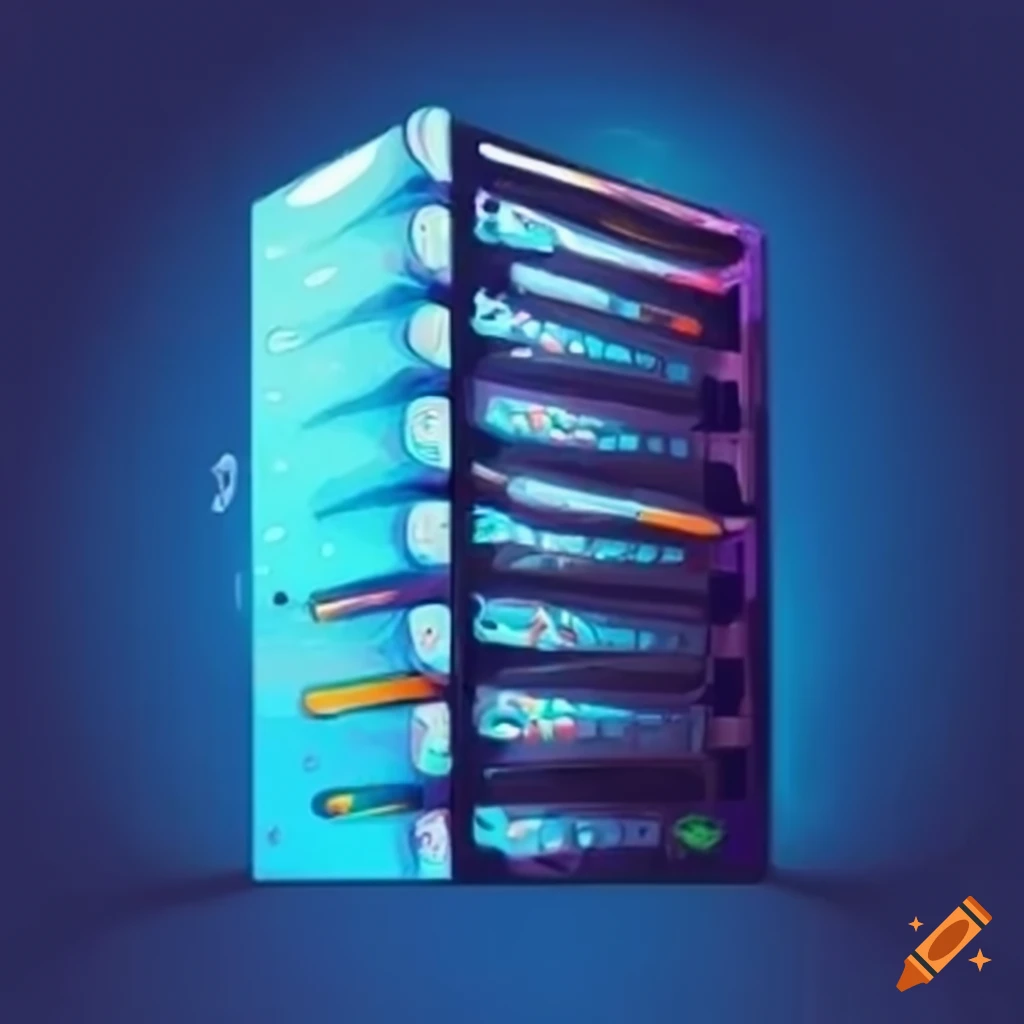 Unique server hosting image on Craiyon