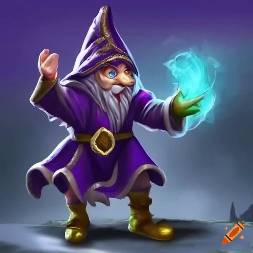 Skateboarding wizard performing tricks on Craiyon