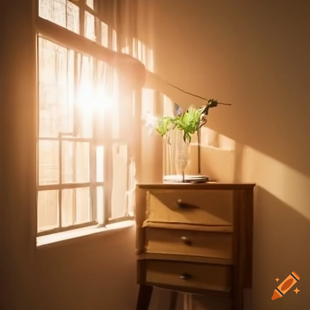 Shadowy room with flowers growing out of cracks and clocks on Craiyon