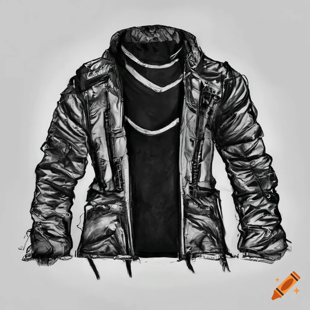 Techwear inspired straitjacket coat