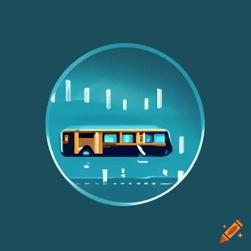 Real-time data logo for public transportation team on Craiyon