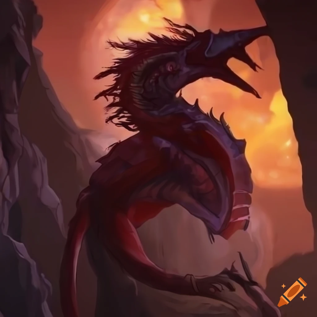 Image of a lava dragon