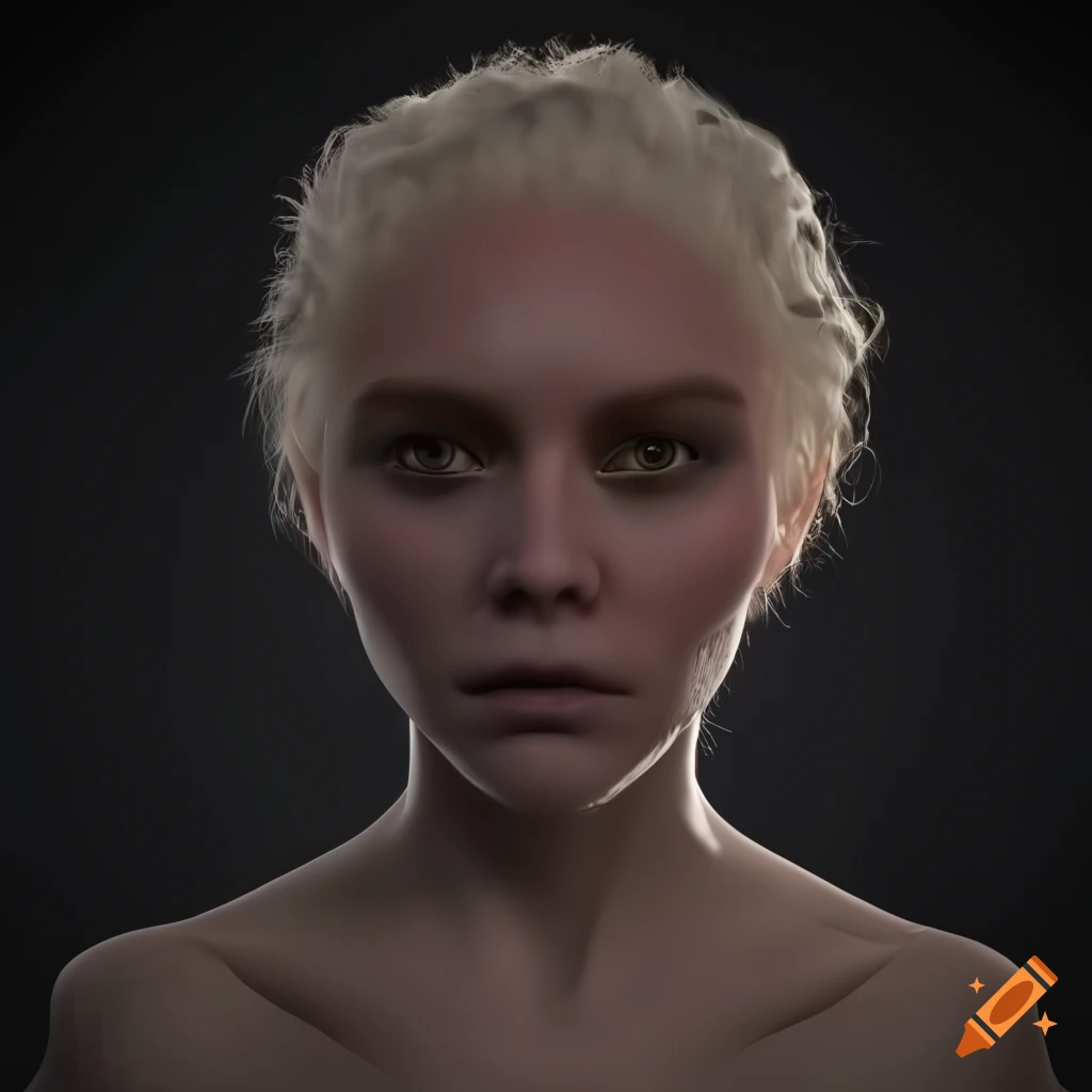 Ethereal 3d rendering of a hellish landscape