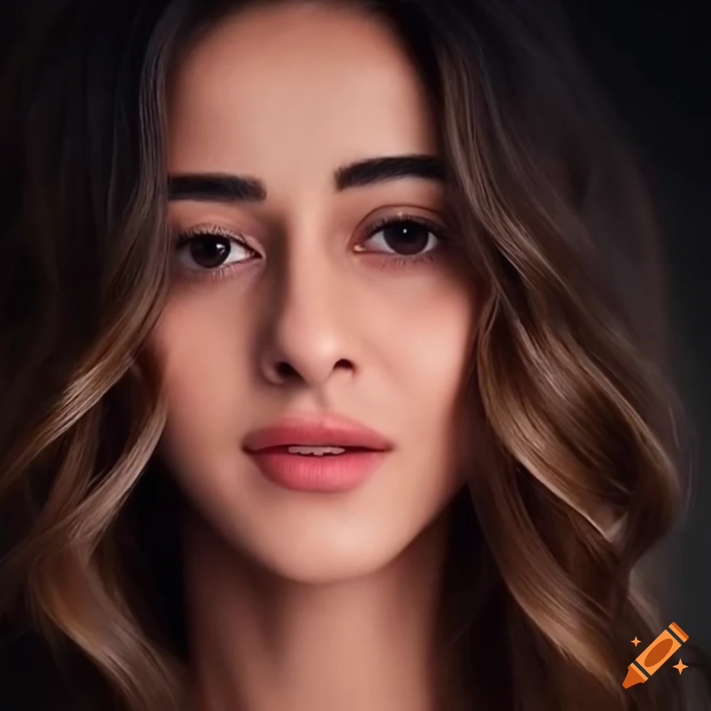 Closeup portrait of Ananya Pandey with flawless skin and captivating ...