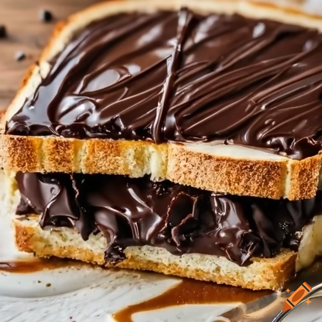 Delicious chocolate sandwich