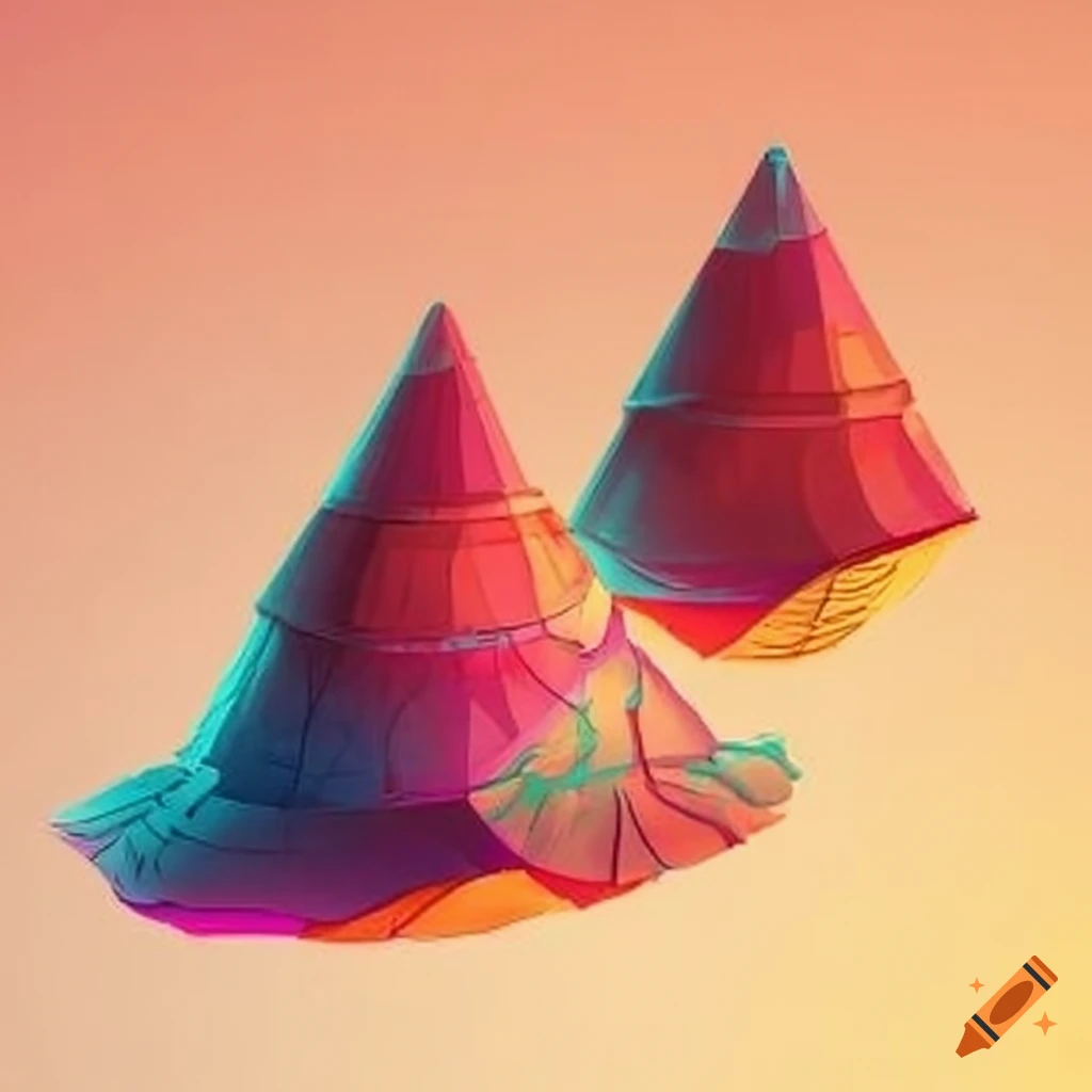 Abstract digital art of combined elements on Craiyon