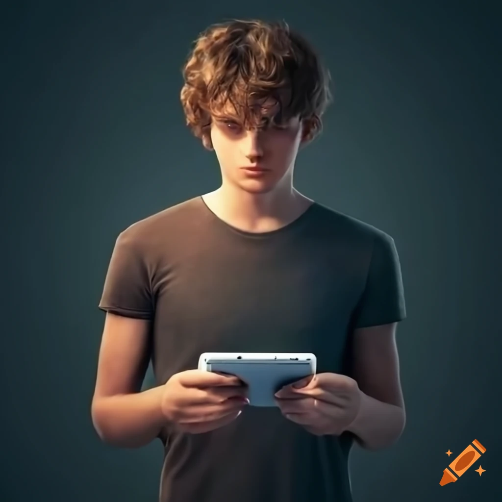 Young man time traveler in ancient civilization on Craiyon