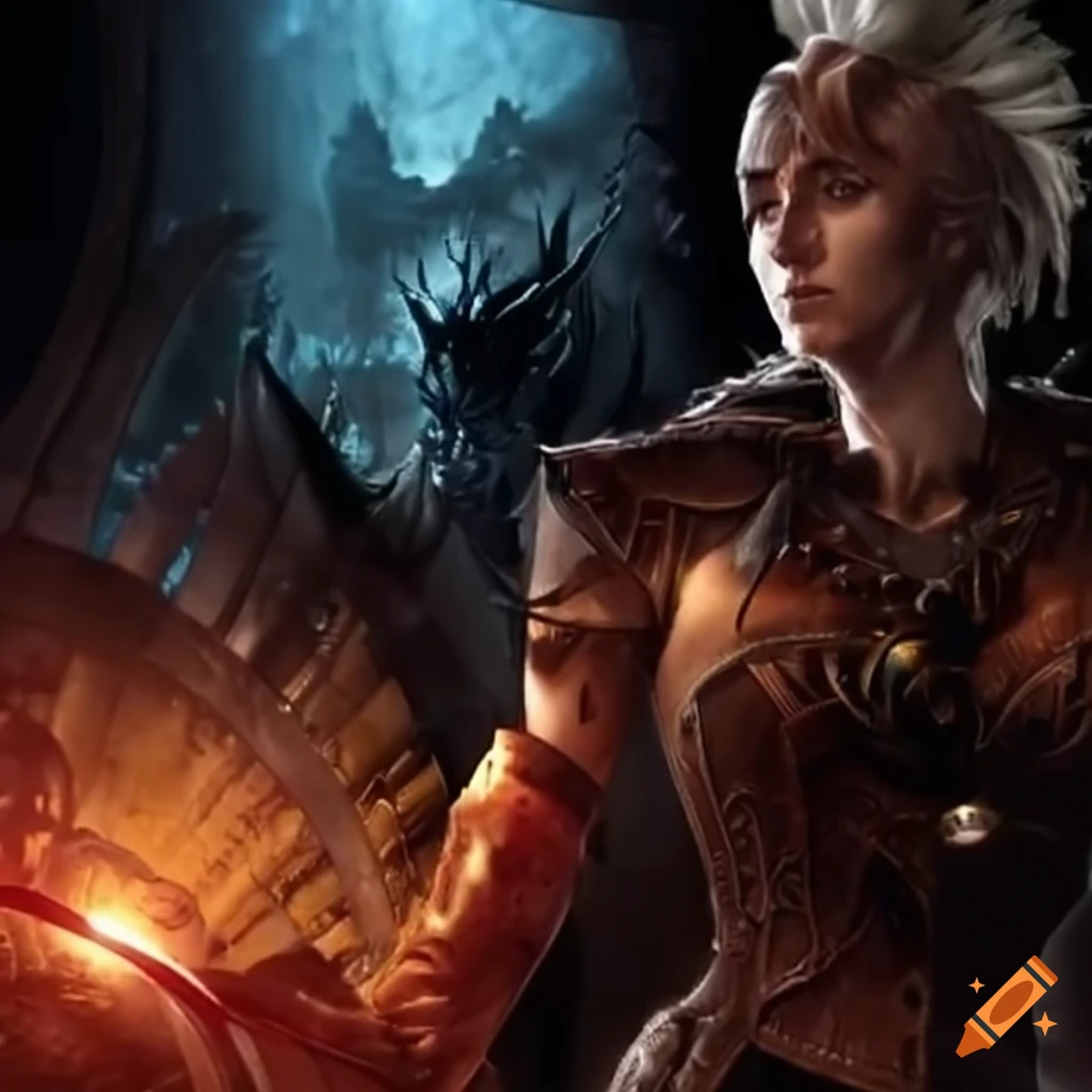 Illustration of playable classes on Craiyon