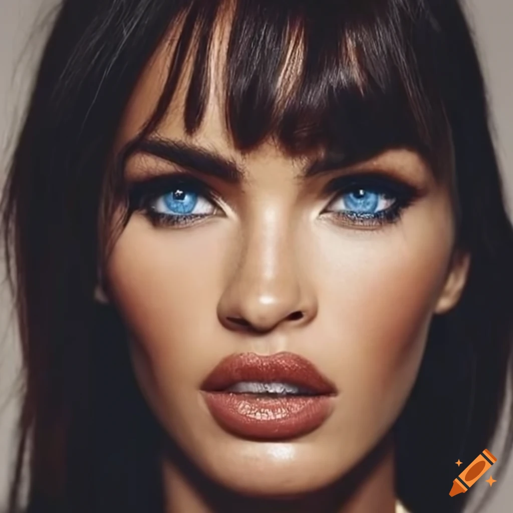 Portrait of a beautiful woman with tan skin and dark hair on Craiyon